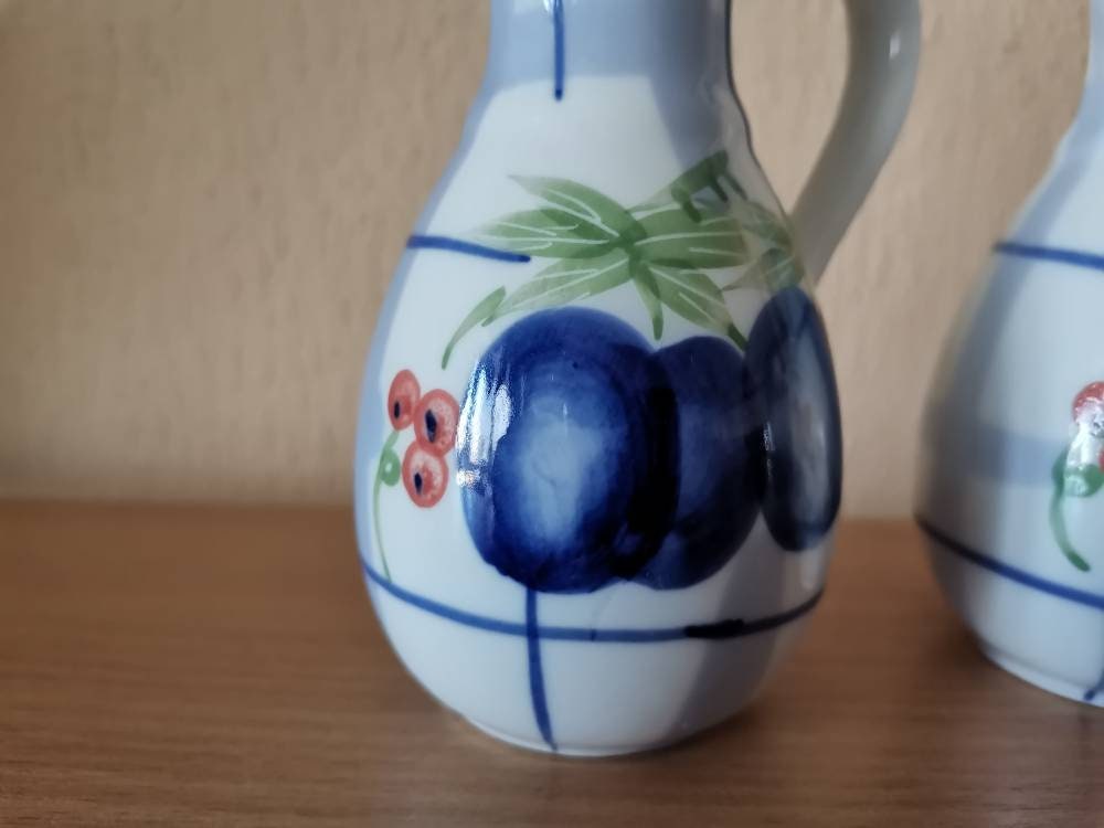 Antique Dressing Set Ceramic Pitchers for Vinegar and Oil - Etsy