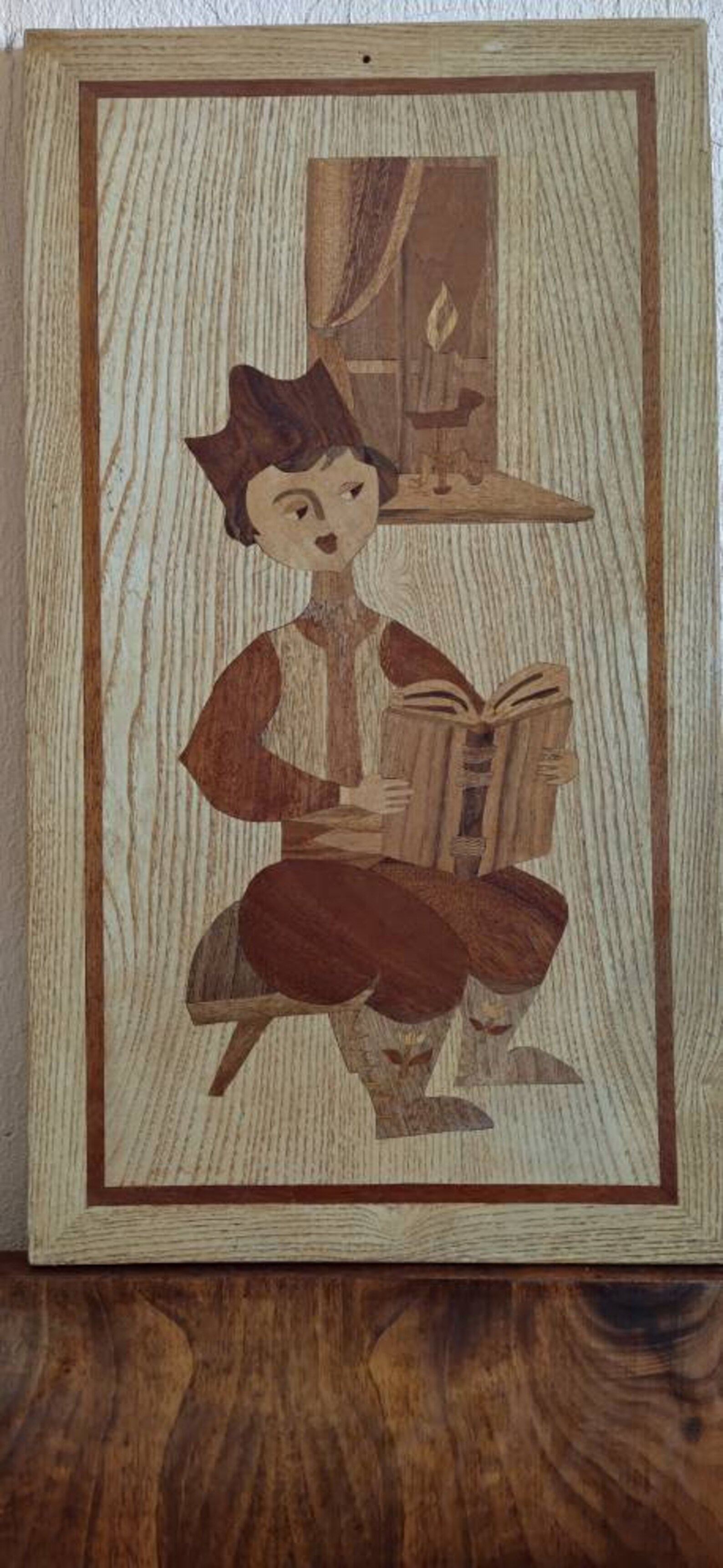 Vintage Intarsia Intarsia Wood Art Intarsia Wood Mosaic - Etsy