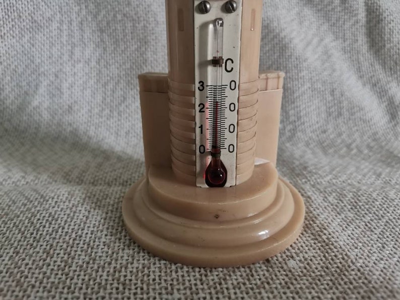 1960s Soviet Vintage Thermometer, Moscow Kremlin Tower Thermometer ...