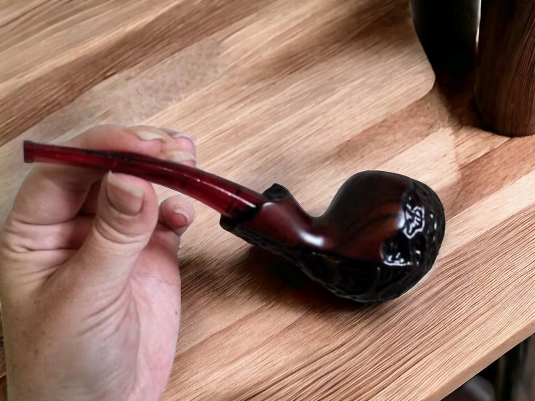 Vintage Plastic Red Smoking Pipe, Smoking Pipe With Tar Filter, Girly ...