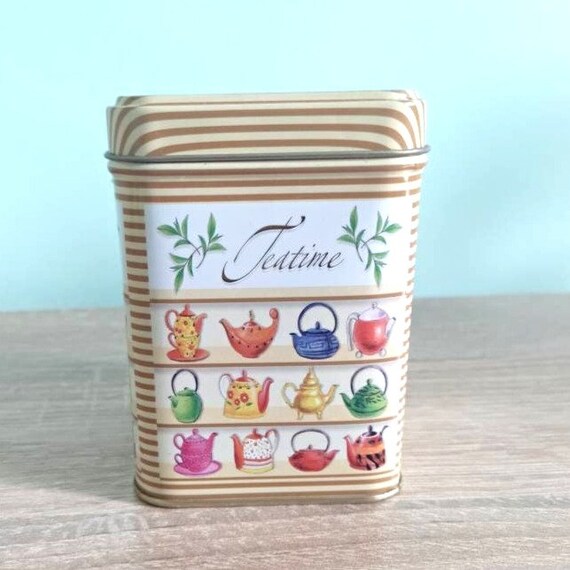 Kitchen & Dining Kitchen Storage Tea Bag Loose Tea Container Brushed ...