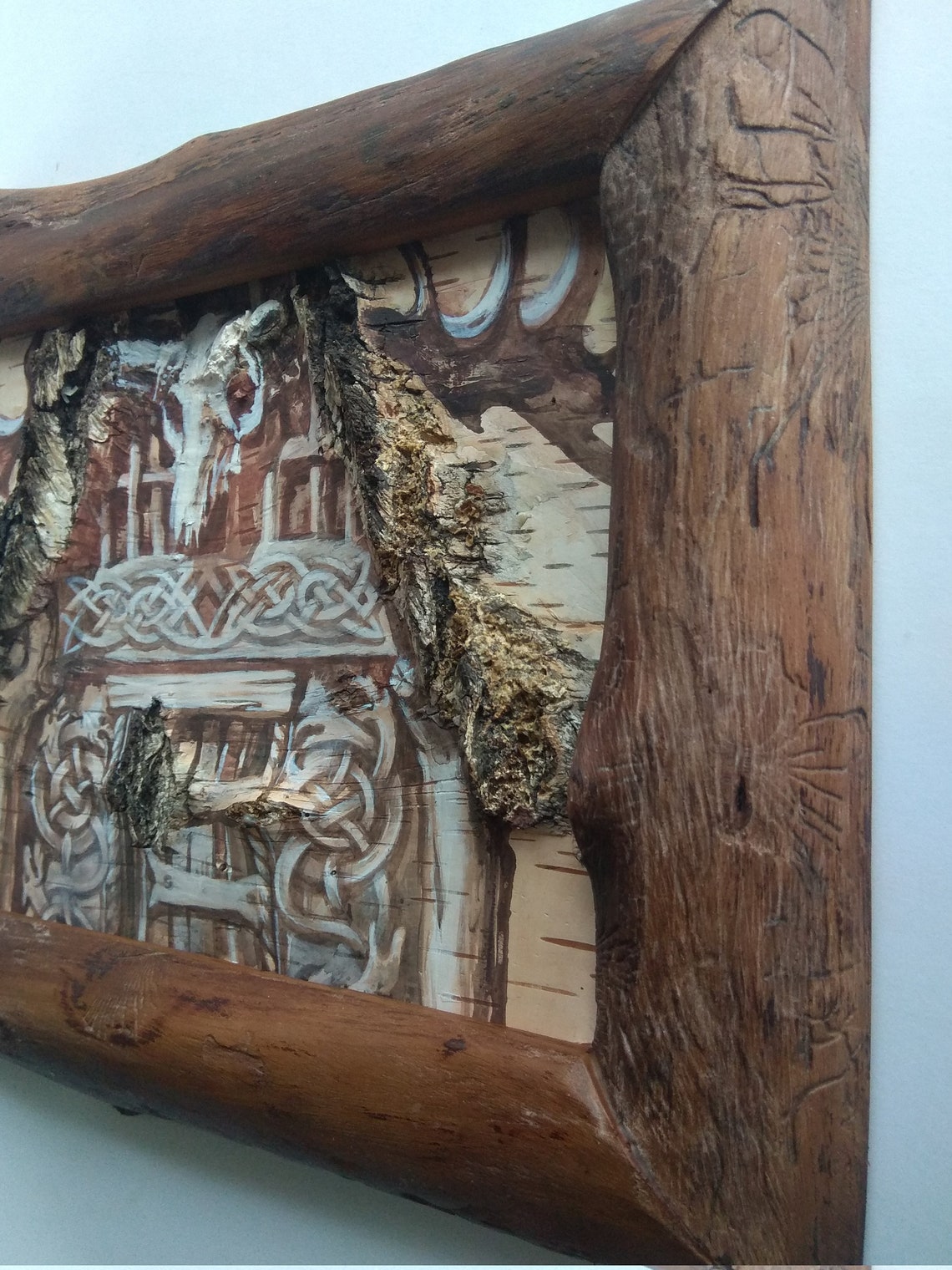 Viking Old House. Northern Landscape Painting. Pagans and Witches Art ...