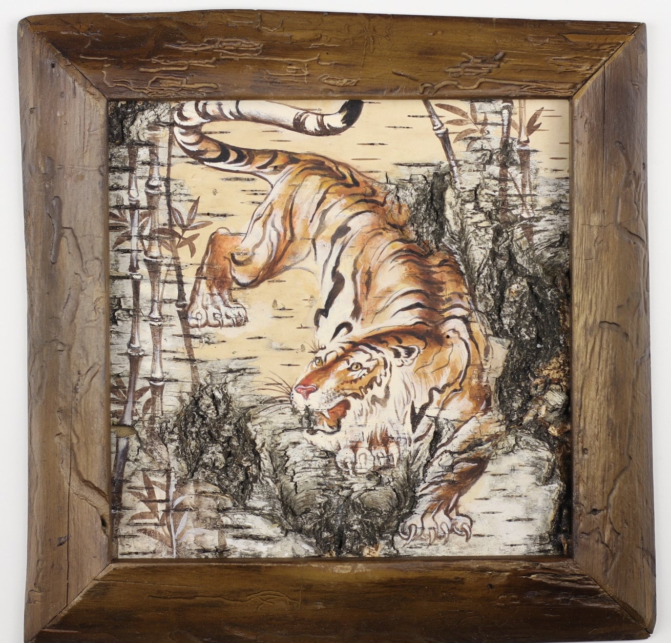 Tiger Painting. Handdrawn. Original Animal Art. Wildlife. Home Decor ...