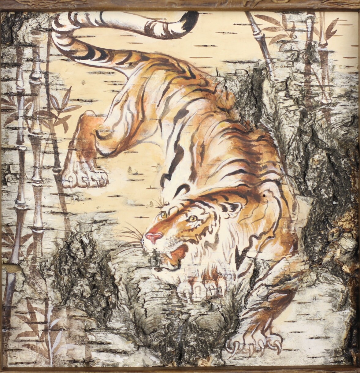 Tiger Painting. Handdrawn. Original Animal Art. Wildlife. Home - Etsy