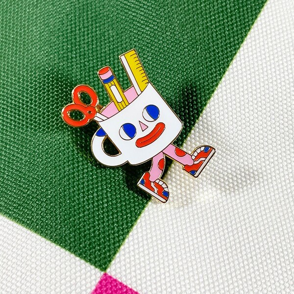 Artist Enamel Pin - Etsy