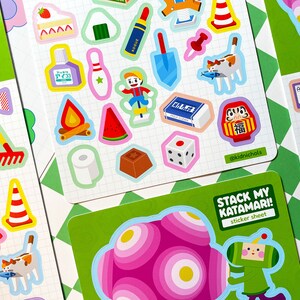 Sticky Ball Sticker Sheet. Customizable Design. Anime Stickers ...