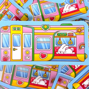 Subway Snooze Matte Vinyl Sticker | Rabbit Lovers | Bunny | Japan ...