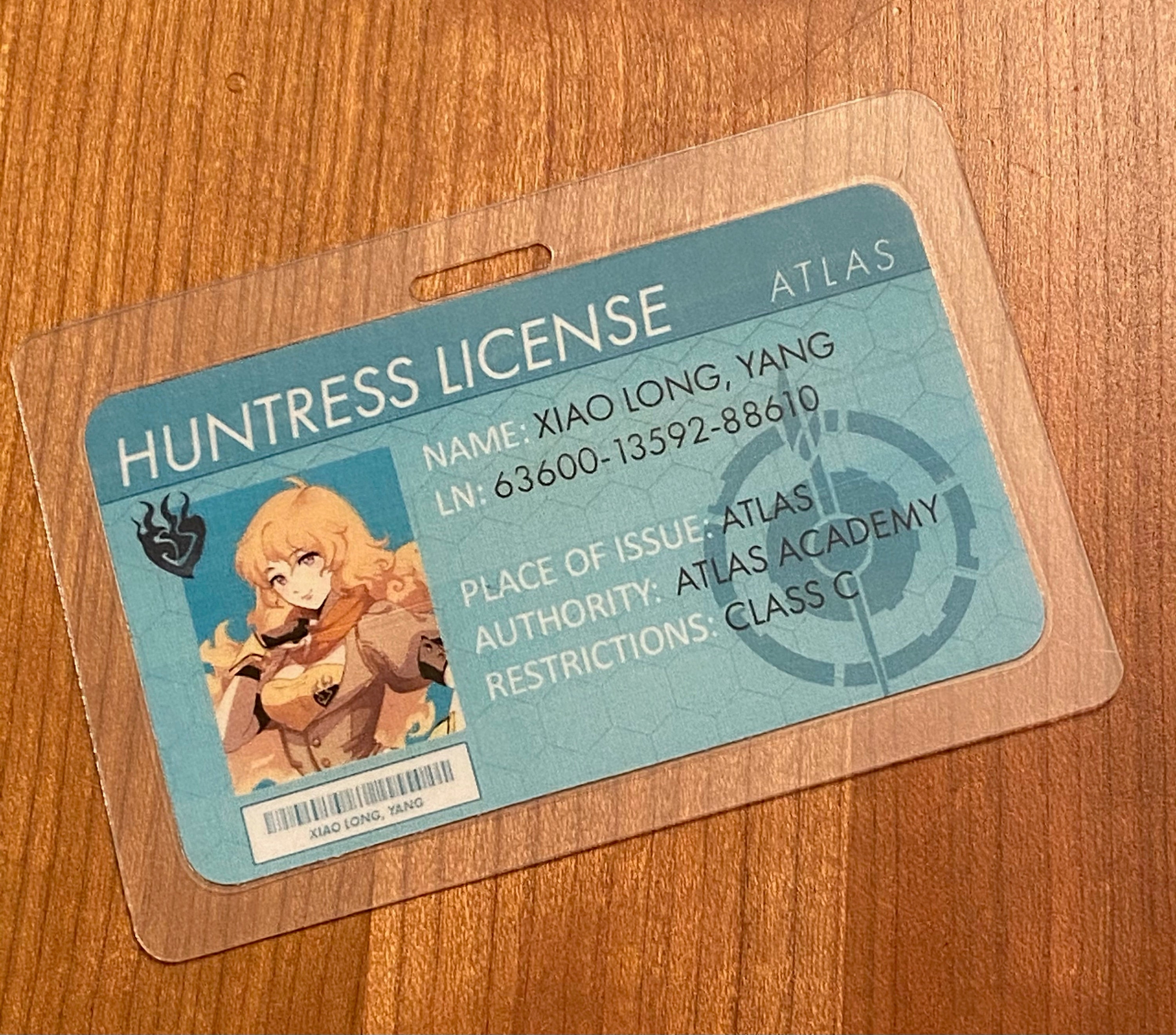 RWBY Inspired Huntsman ID Badge Your Choice Of Cosplay Prop | Etsy