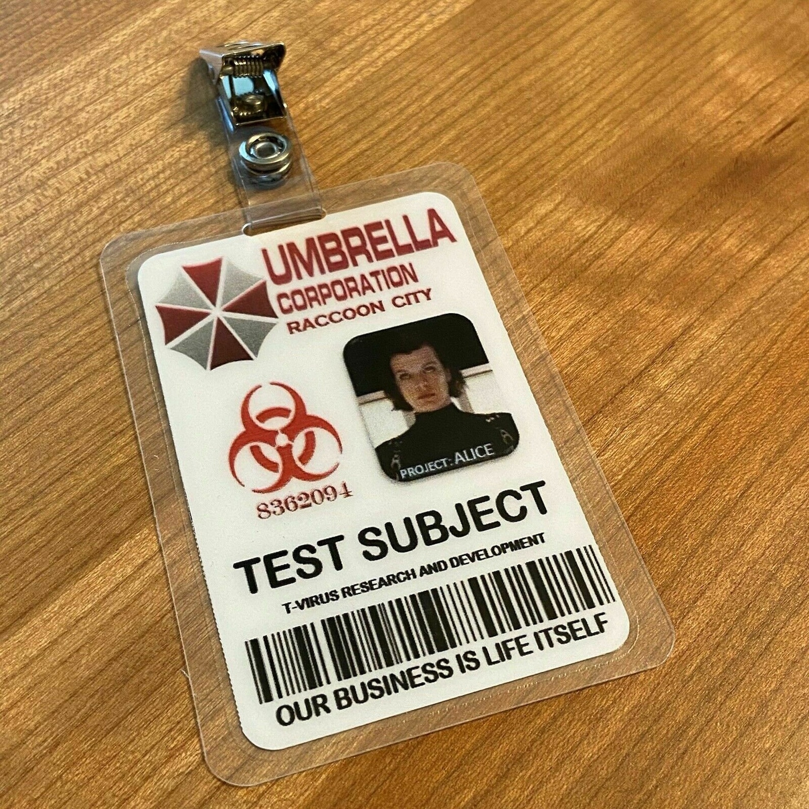 Resident Evil Umbrella Corporation Inspired ID Badge. Your | Etsy
