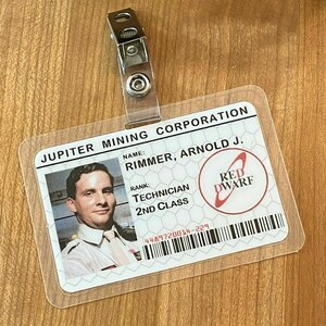 Red Dwarf Inspired ID Badge. Your Choice of Costume Cosplay Prop - Etsy