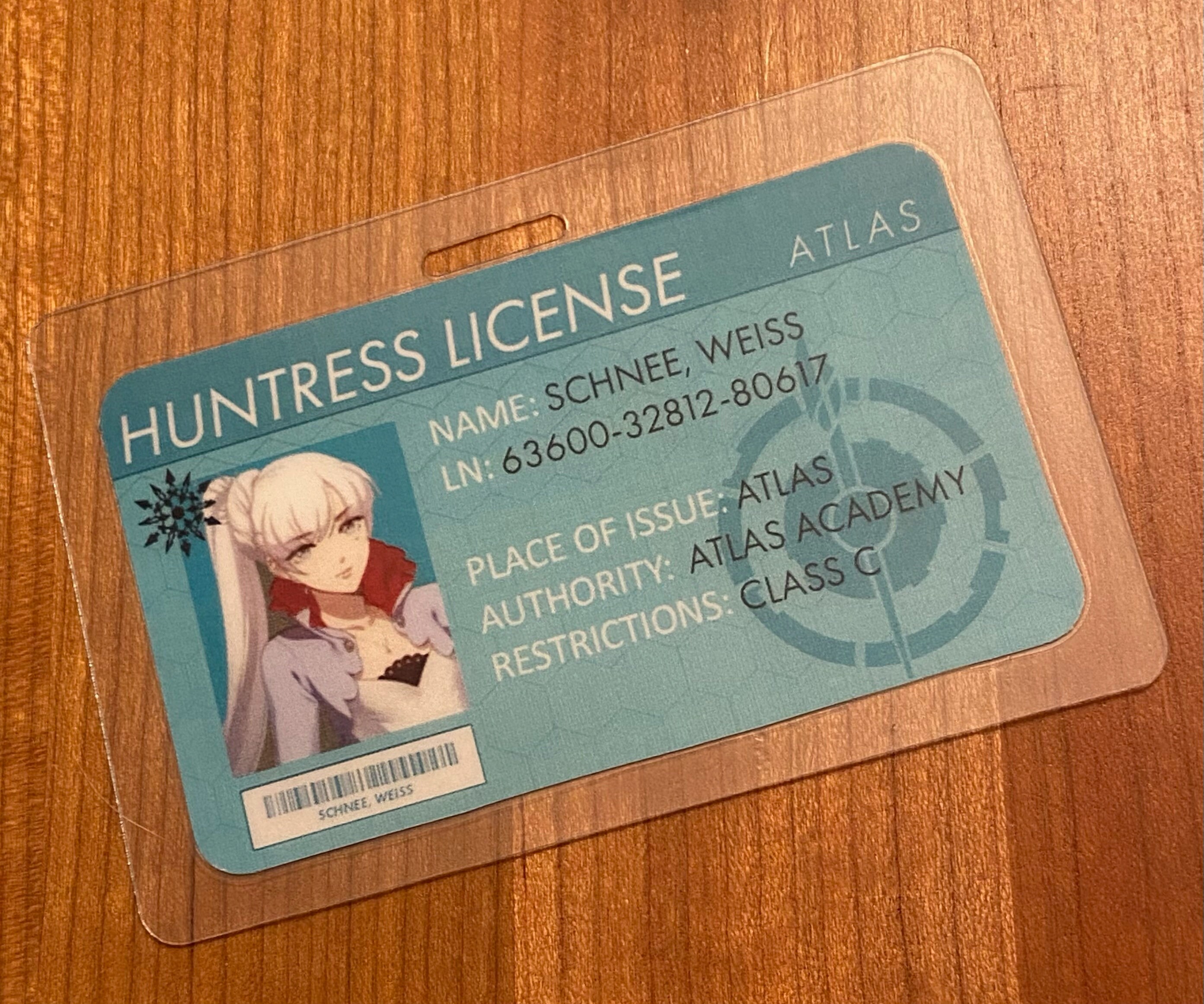 RWBY Inspired Huntsman ID Badge Your Choice Of Cosplay Prop | Etsy