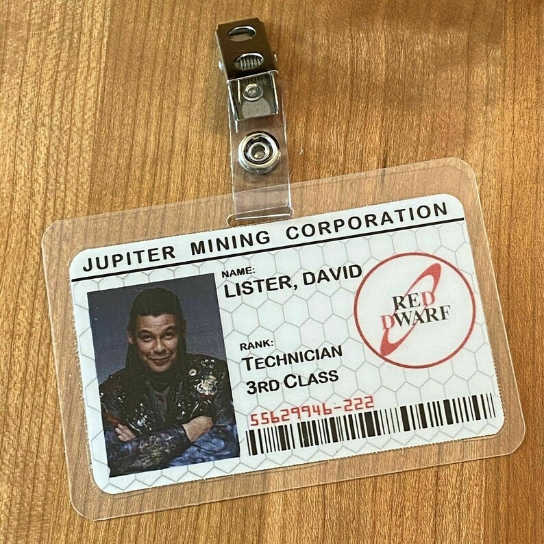 Red Dwarf Inspired ID Badge. Your Choice Of Costume Cosplay | Etsy