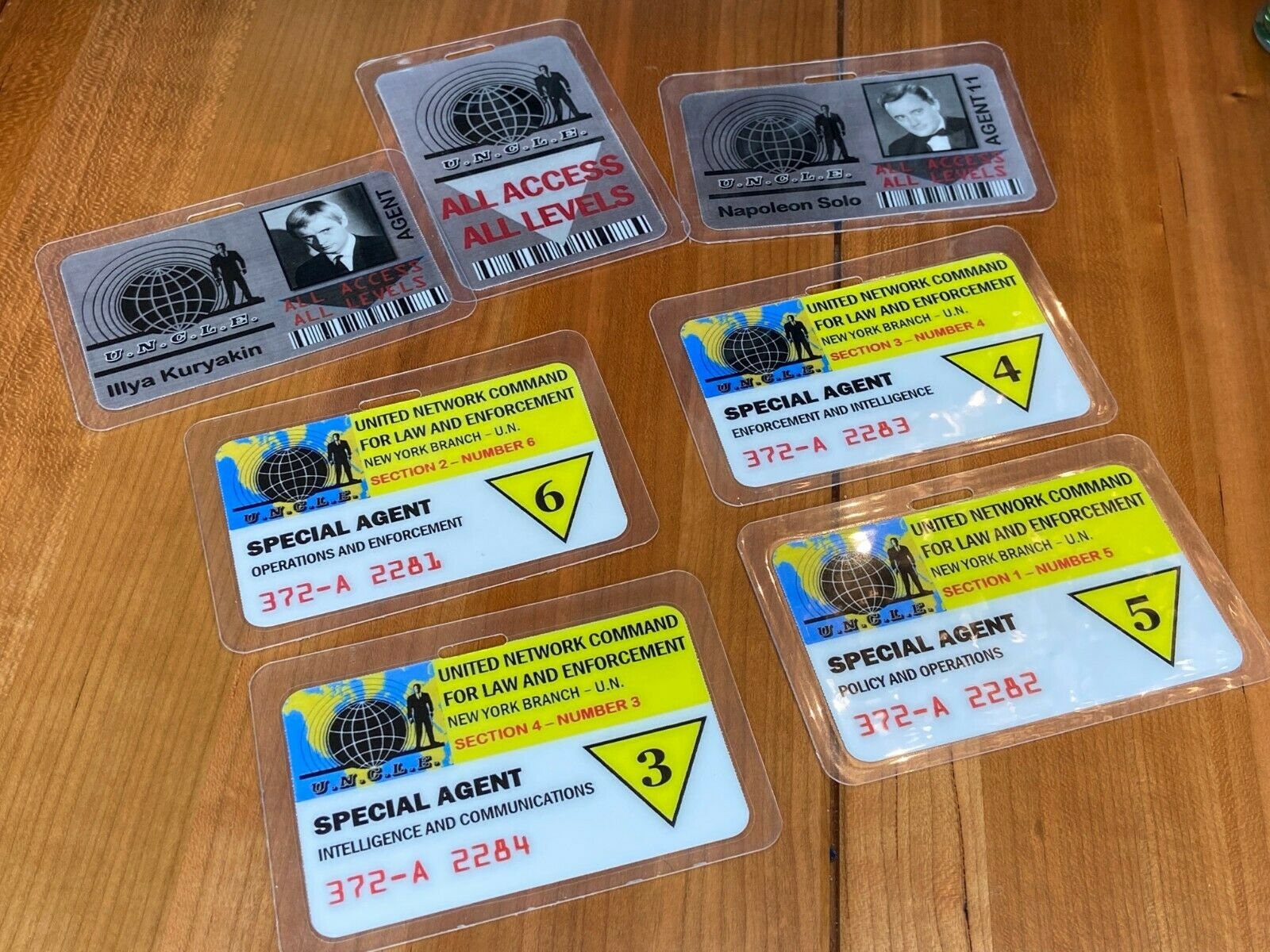 The Man from UNCLE Inspired ID Badge. Your Choice Of Napoleon | Etsy