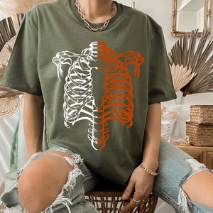 Skeleton Shirt Skeleton Rib Cage T-shirt Halloween Party - Etsy