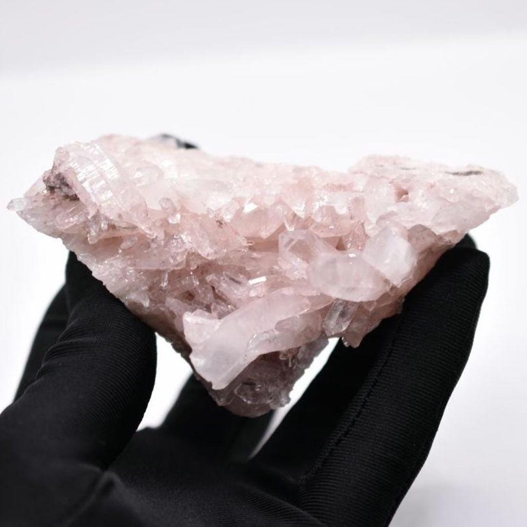 185g Natural Pink Quartz Lithium Coated Quartz Crystal Bolivar ...