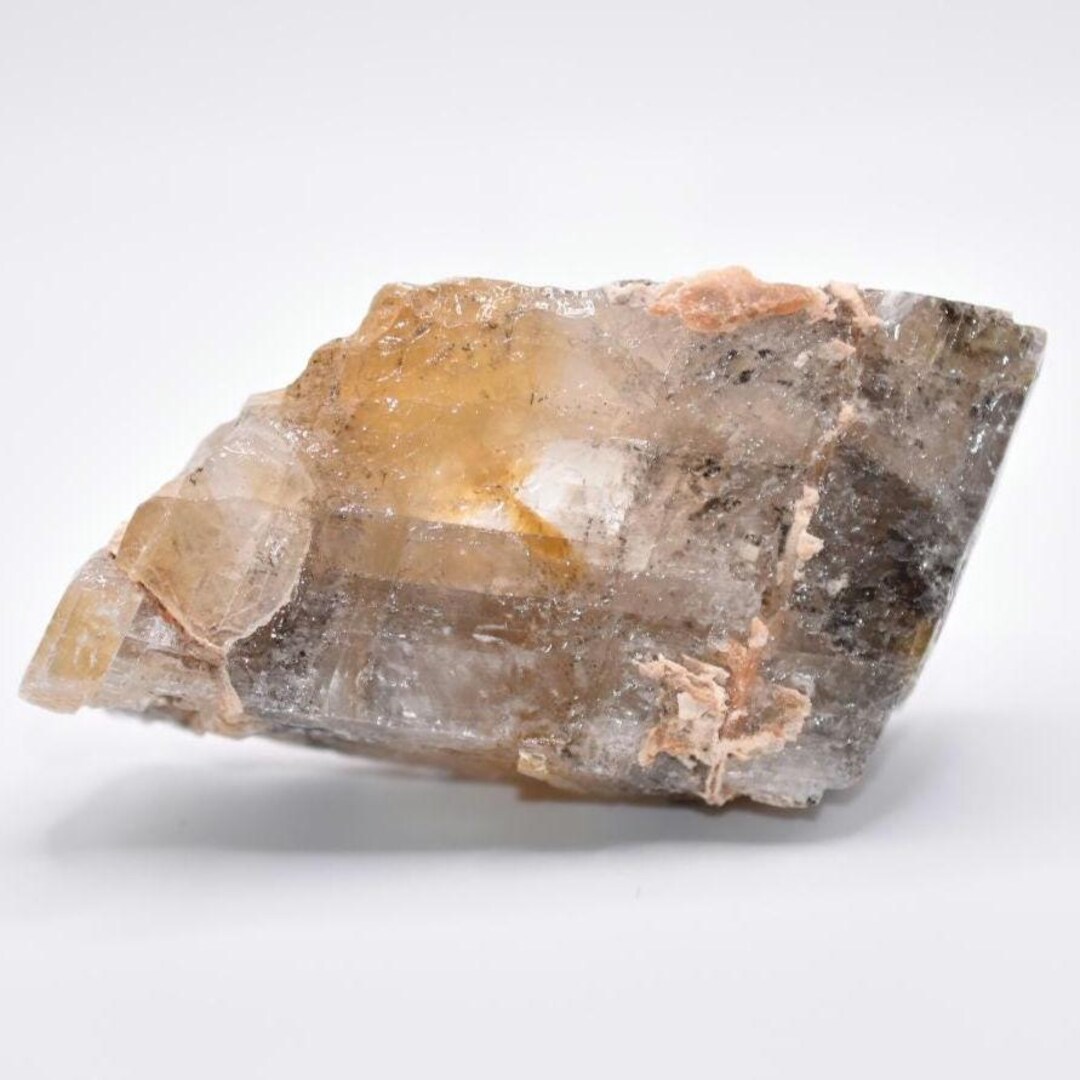 242g Caramel Calcite Crystal From Mexico Natural Dark Yellow Calcite ...