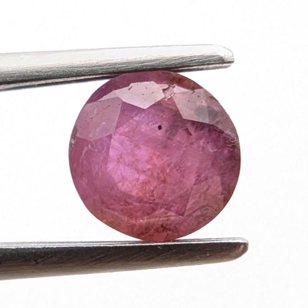 1.54 Ct Unheated Ruby From Mozambique - Faceted Pinkish Red Ruby ...