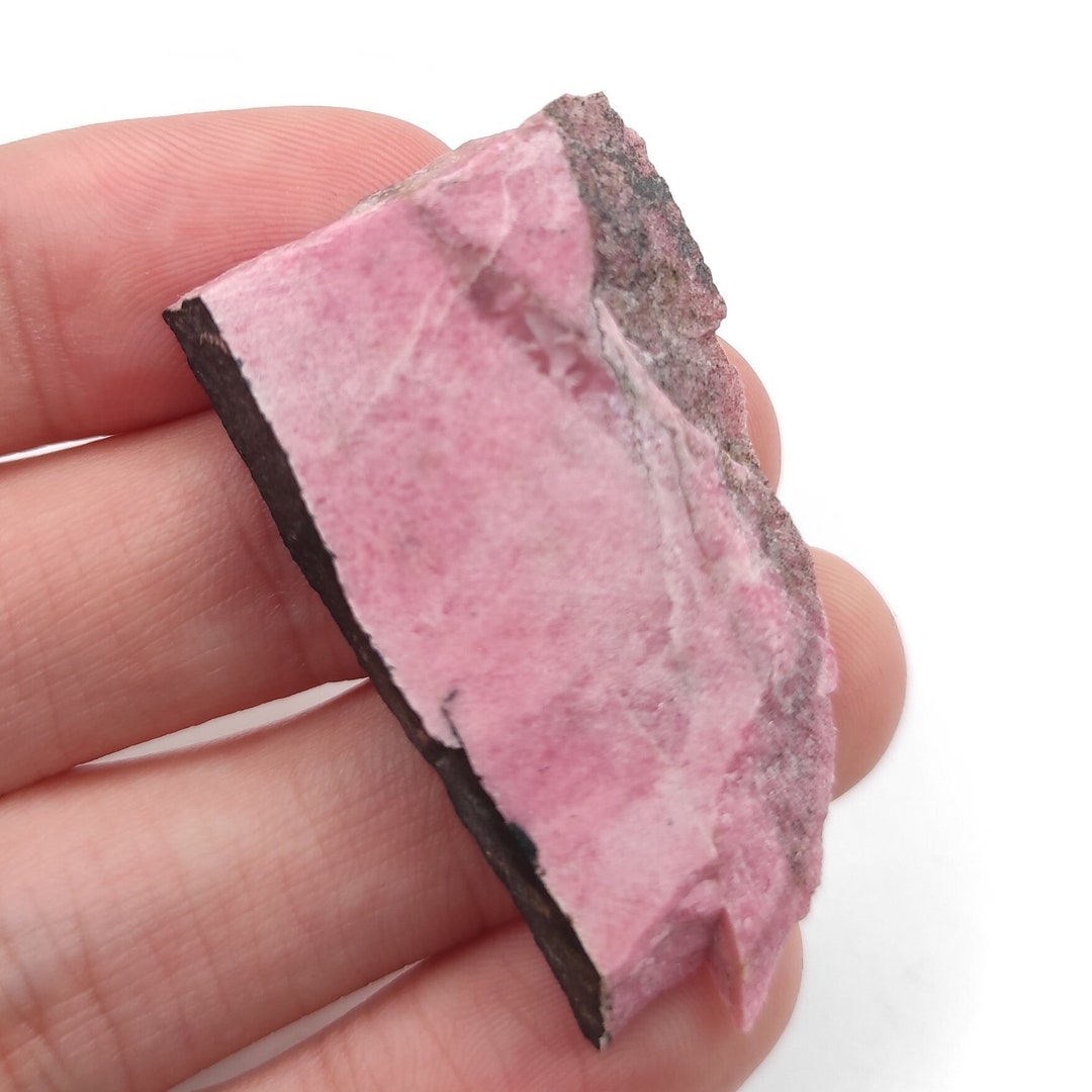 16.1g Rhodonite Slab From Yukon, Canada Natural Pink Rhodonite Slab ...