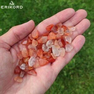 Bulk Lot of Red Quartz Cherry Quartz 8-12mm Polished Gravel Tumbled ...