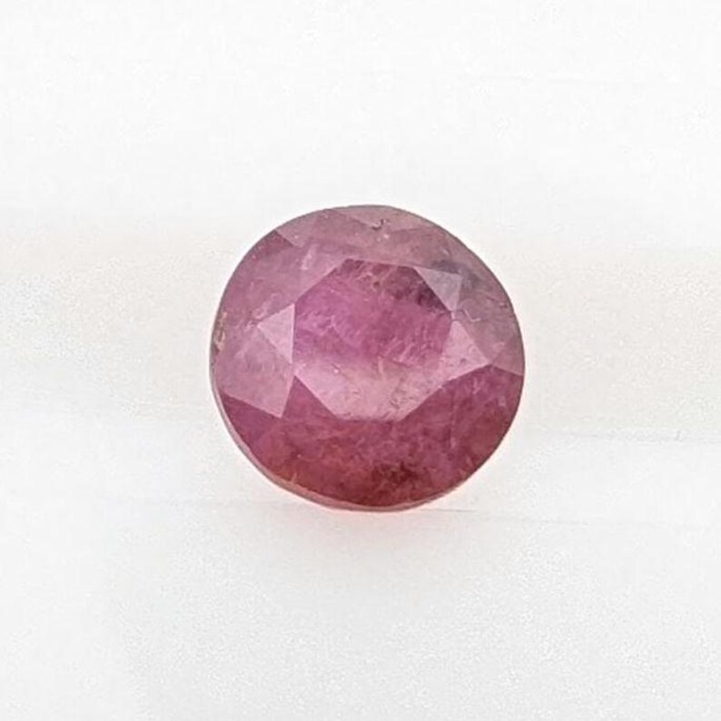 1.54 Ct Unheated Ruby From Mozambique - Faceted Pinkish Red Ruby ...