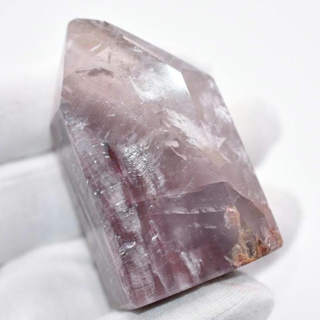 74g Lithium Quartz Point Pink Lithium Quartz Crystal Polished Lithium ...