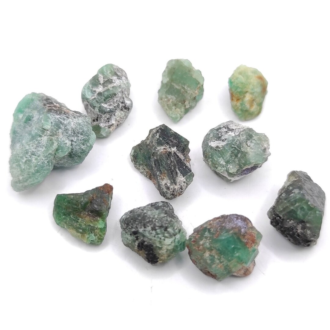 53ct Emerald Lot Natural Rough Emeralds Untreated Natural Earth Mined ...