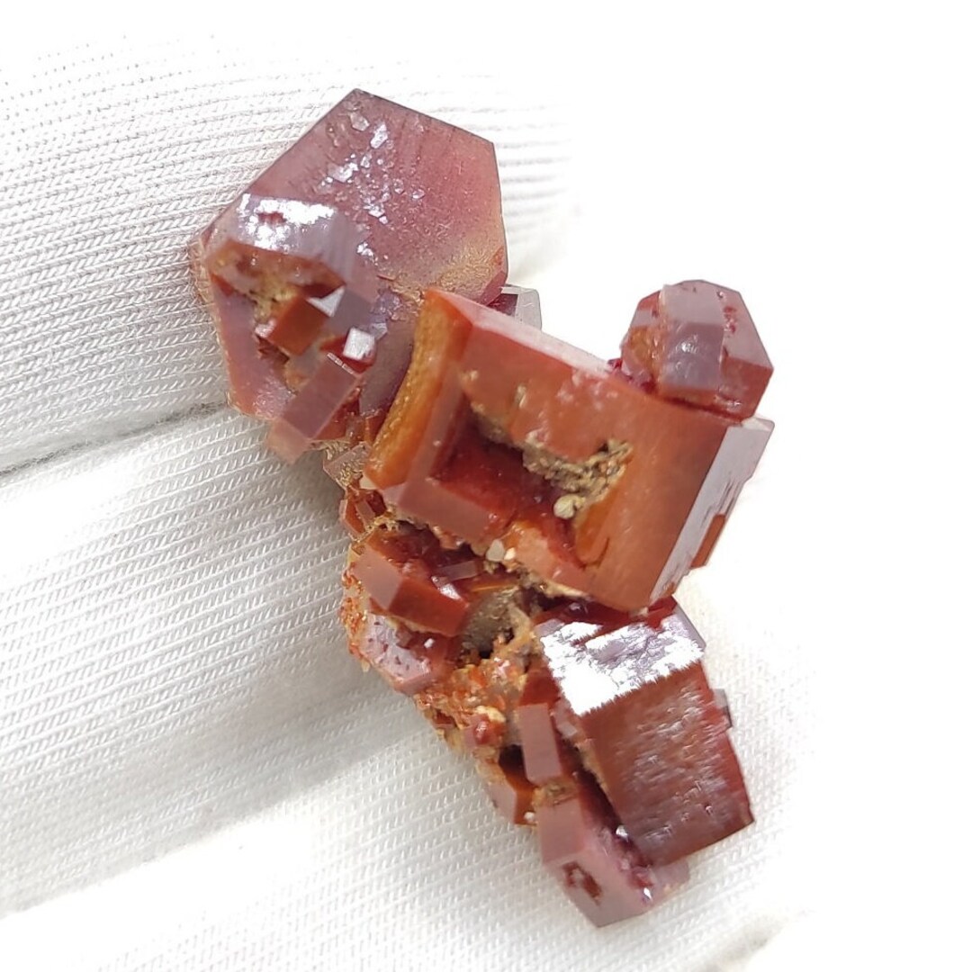 13g Skeletal Vanadinite on Matrix - Mibladen, Morocco - Vanadinite ...