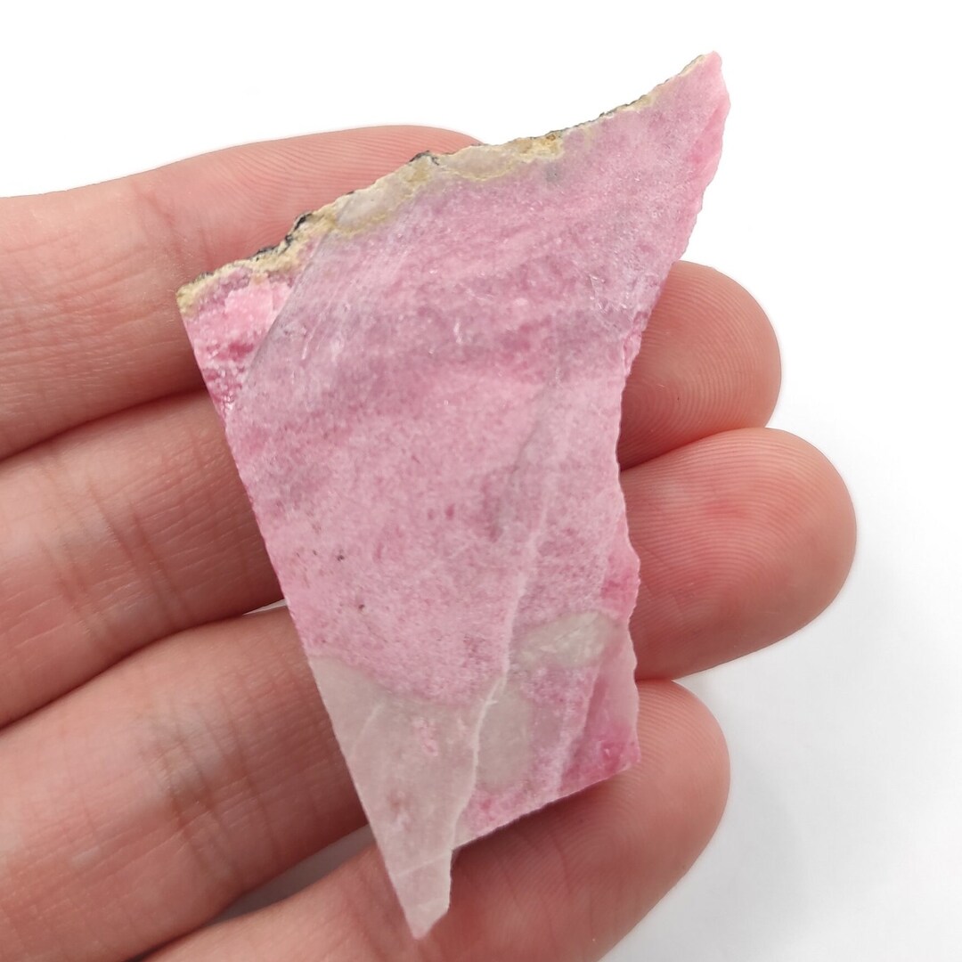 27.9g Rhodonite Slab From Yukon, Canada - Natural Pink Rhodonite Slab ...