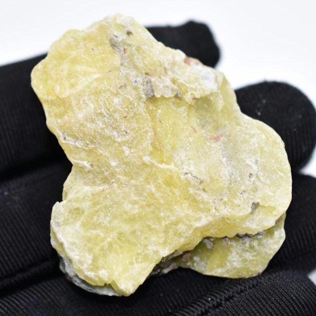 21.3g Yellow Brucite Specimen - Rough Brucite Crystal - Baluchistan ...