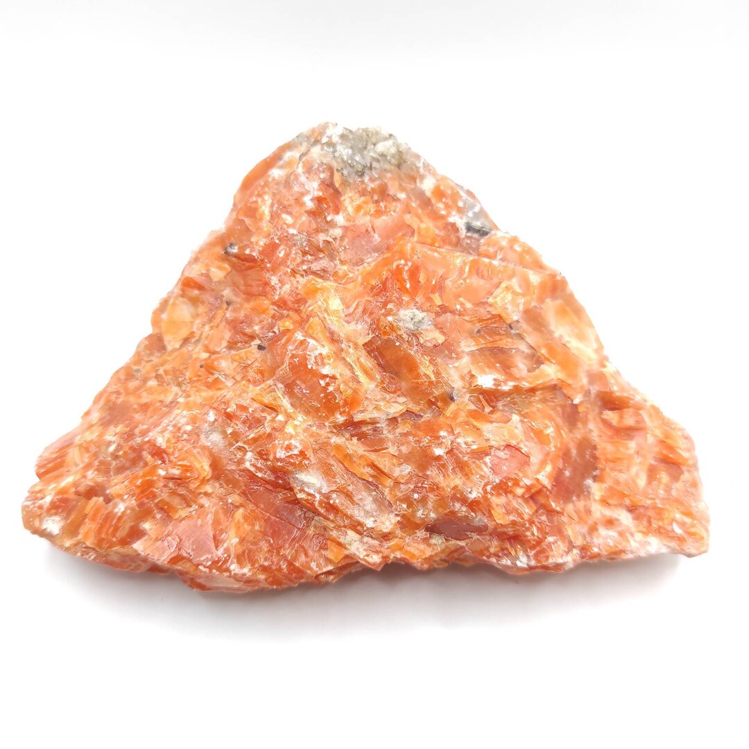 463g Dark Orange Calcite Crystal From Mexico - Natural Calcite Chunk ...