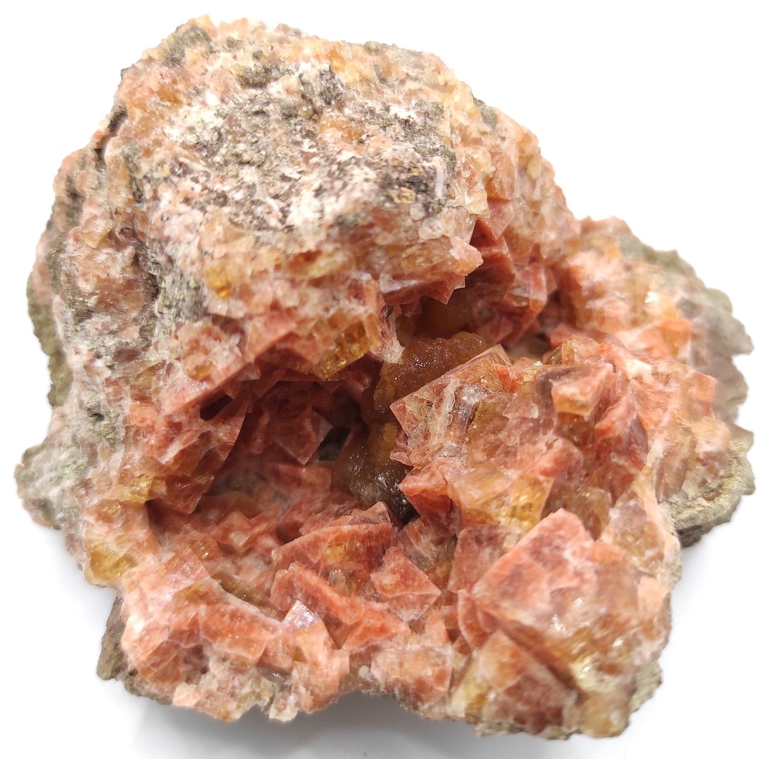 243g Chabazite Specimen Wasson Bluff, Parrsboro, Nova Scotia Orange Chabazite Crystal Specimen ...