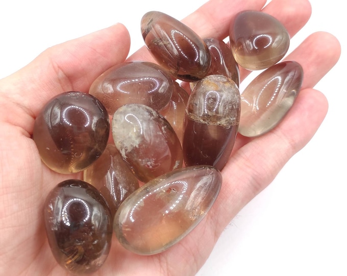 Smoky Quartz Tumbled Stone Healing Smoky Quartz Polished Brown Smoky ...