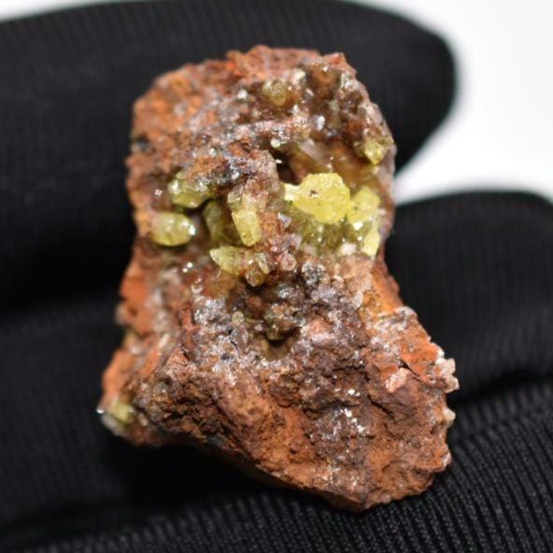9.47g Mimetite Crystal on Matrix - Rare Mineral Specimens - Yellow ...