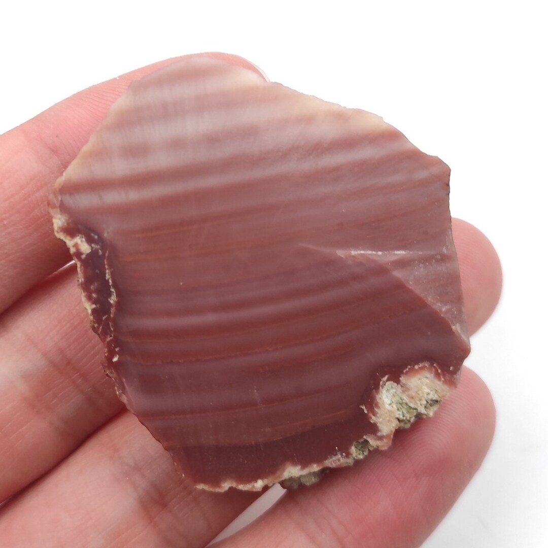 26g Red Agate Slice - Cabbing Material - Stones to Cut - Rough Agate ...