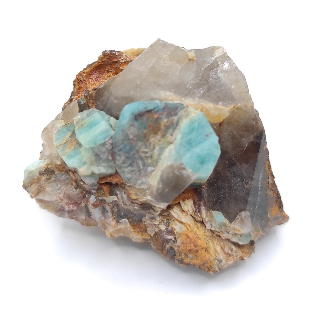 54g Amazonite With Smoky Quartz Specimen From Crystal Peak, Colorado ...