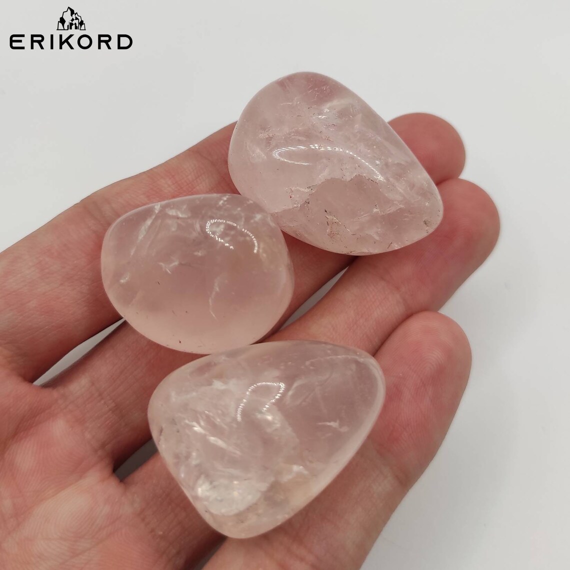 50/100/200g Rose Quartz Tumbles Natural Pink Quartz Tumbled - Etsy