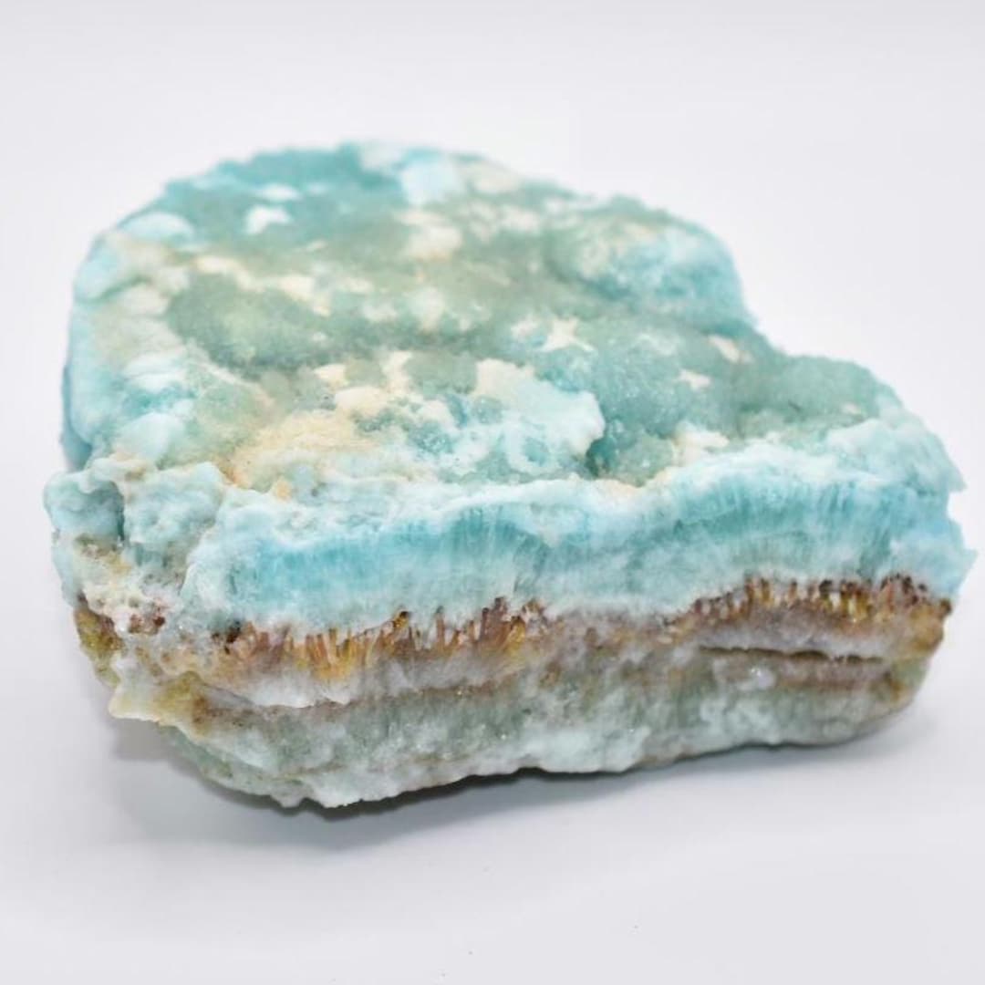 815g Smithsonite Mineral Specimen Blue Smithsonite Crystal Natural Crystal Specimens Zinc Spar ...