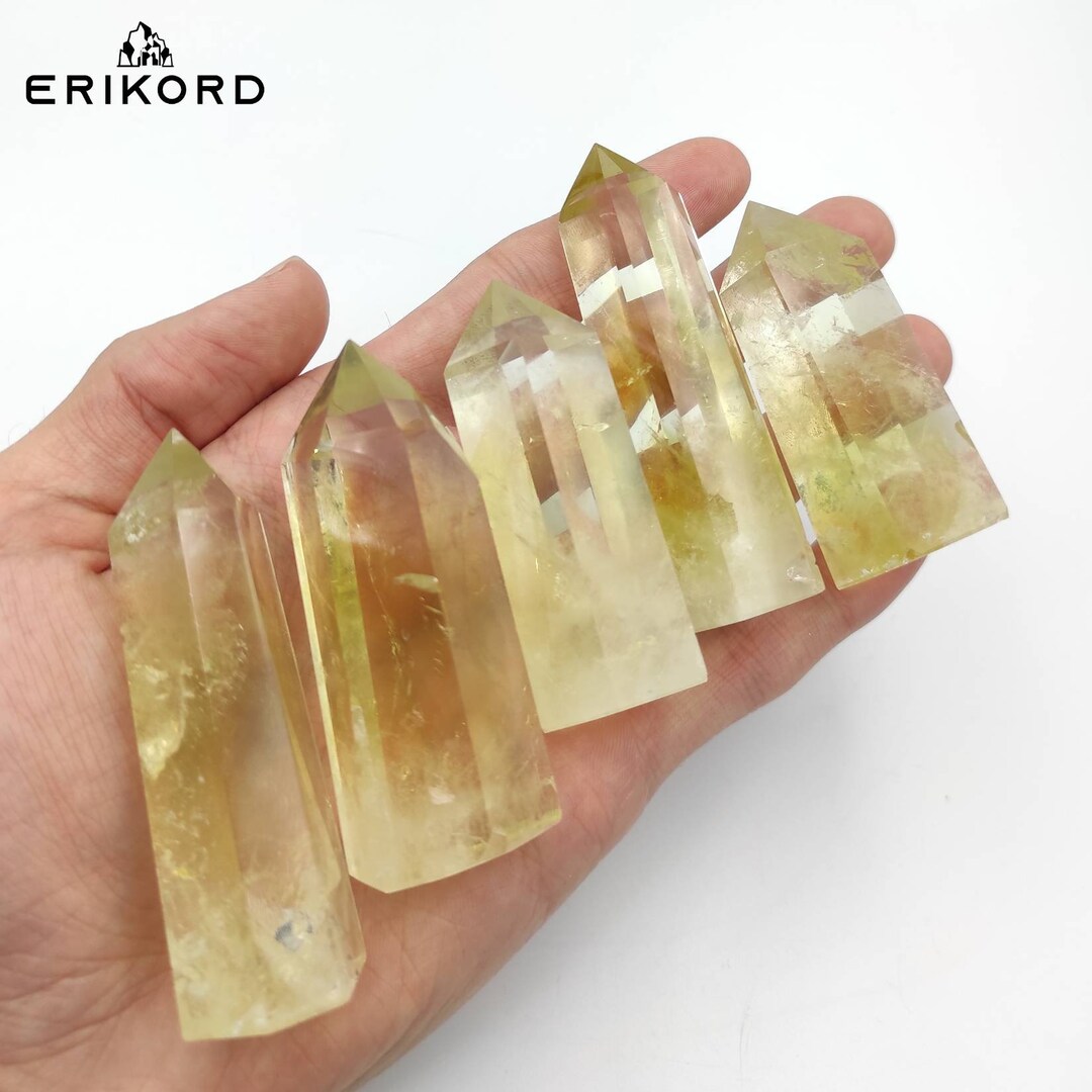 3 Sizes! Heated Citrine Point - Polished Crystal Tower - Small Citrine ...