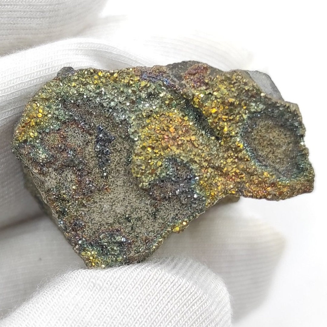 15g Rainbow Pyrite Septarian Concretion Stone - Natural Rainbow Pyrite ...