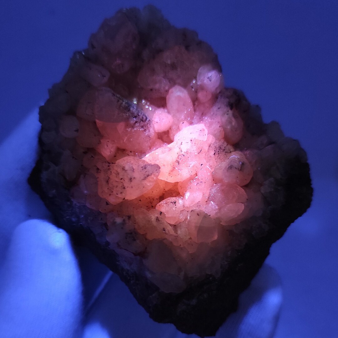 64g UV Reactive Calcite Phosphorescent Calcite Specimen Cambridge Cove ...
