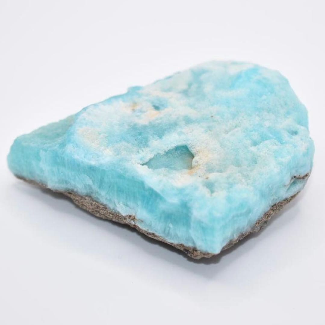 410g Smithsonite Mineral Specimen - Blue Smithsonite Crystal - Natural Crystal Specimens - Zinc ...