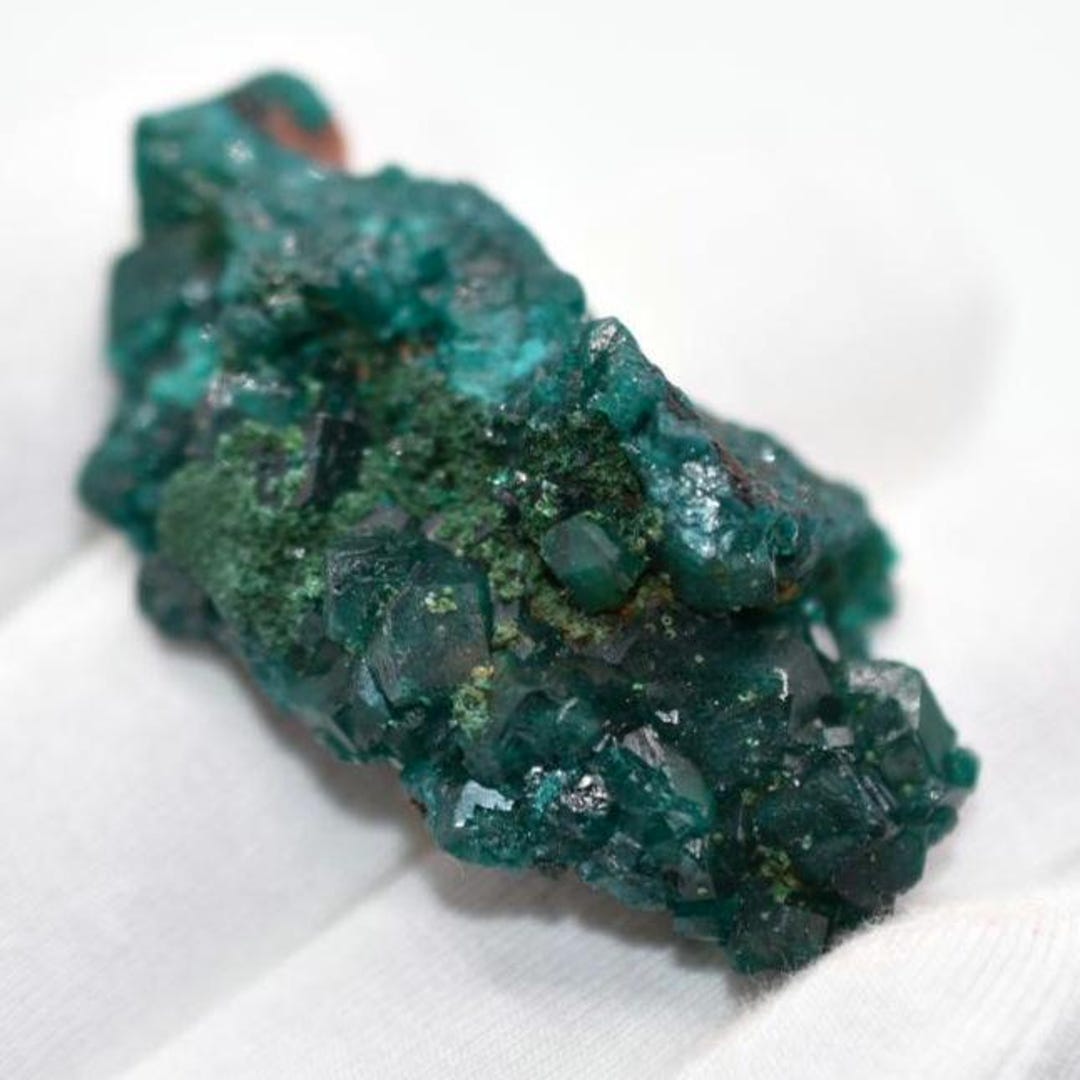 15g Dioptase Mineral Specimen Natural Green Dioptase Katanga, Congo Raw Crystal Specimen Small ...