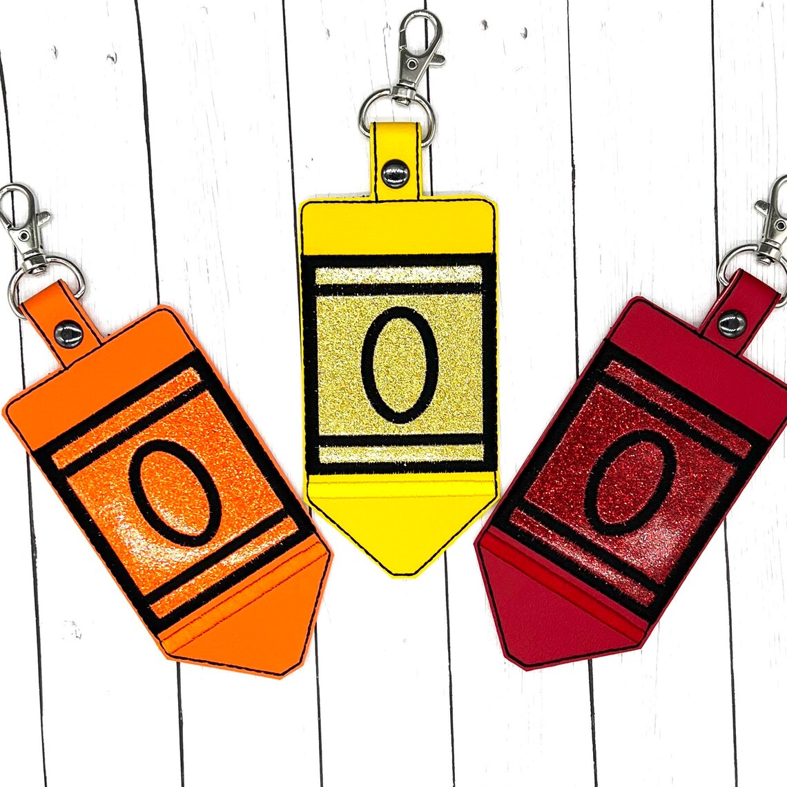 Teacher Badge Holder Crayon ID Holder ID Badge Holder Badge - Etsy