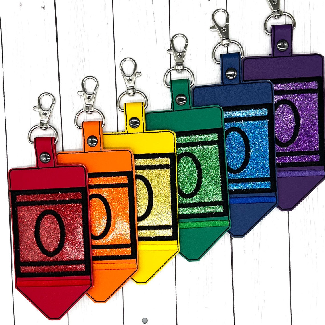 Teacher Badge Holder Crayon ID Holder ID Badge Holder Badge - Etsy