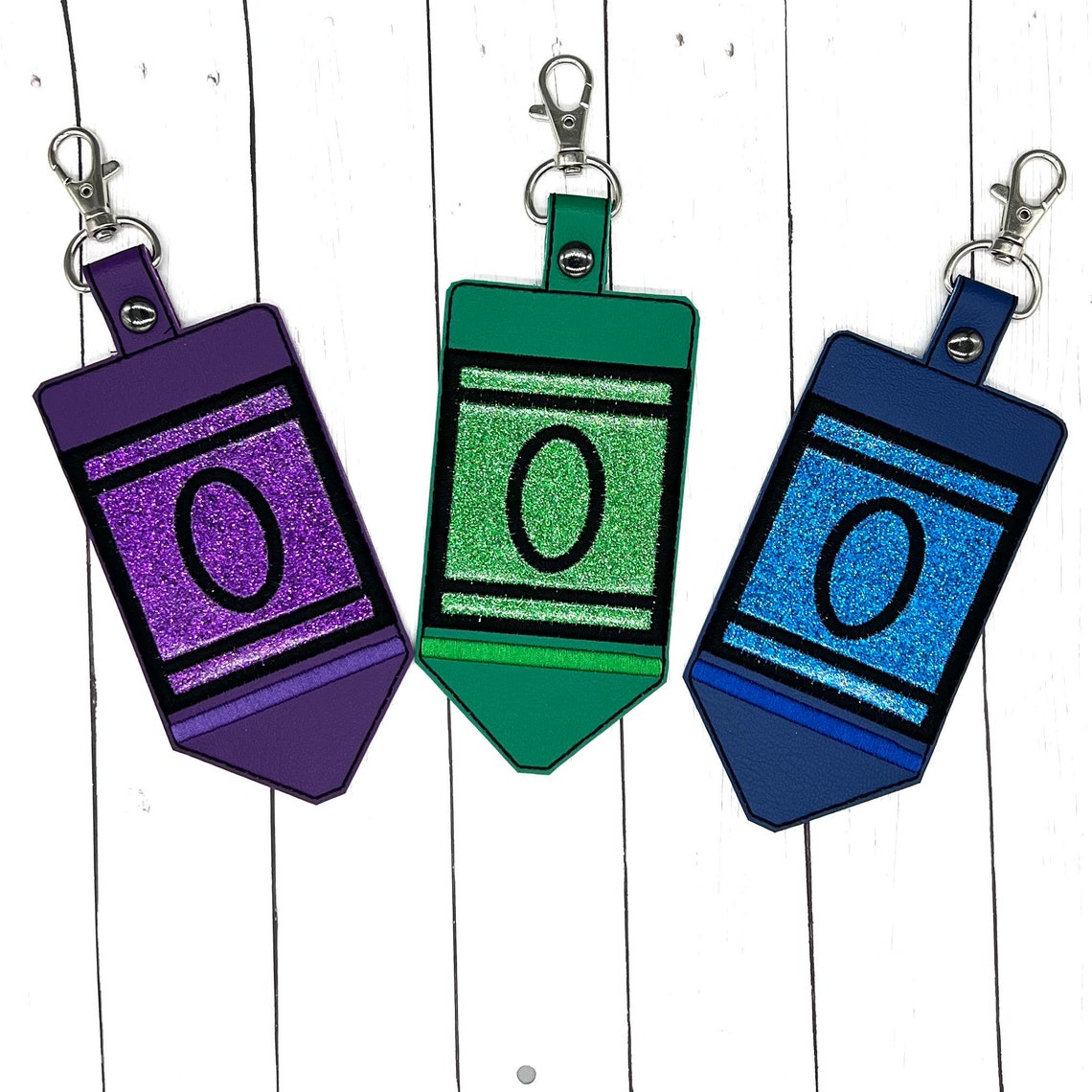 Teacher Badge Holder Crayon ID Holder ID Badge Holder Badge | Etsy