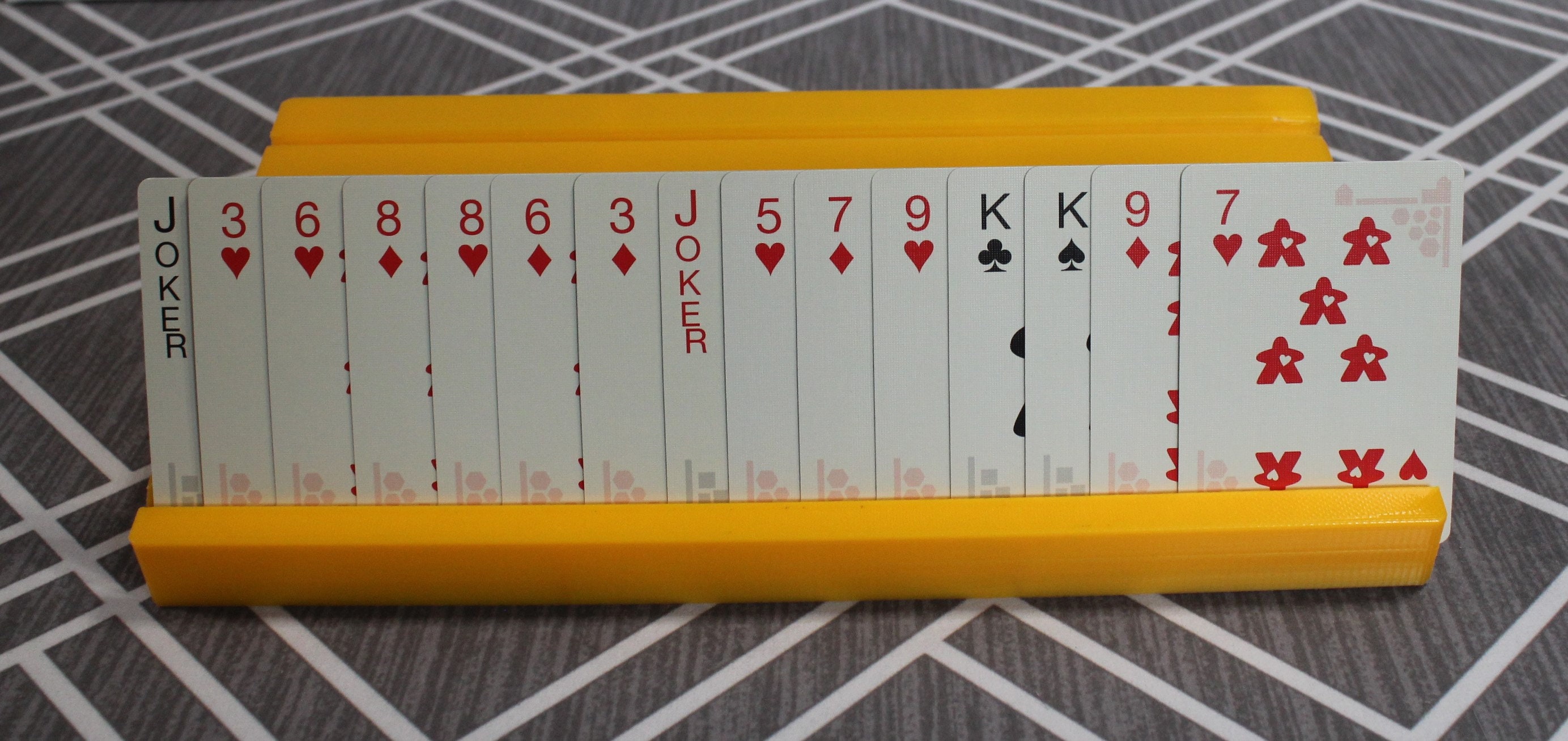 Set of TWO Playing Card Holders Samba Canasta Pinochle - Etsy