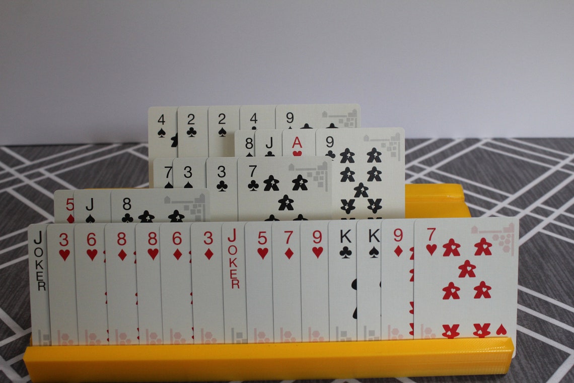 Set of TWO Playing Card Holders Samba Canasta Pinochle - Etsy