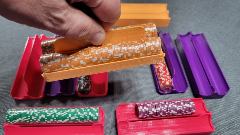 Mini Poker Chip Holders 10 Individual Holders for Storage of - Etsy