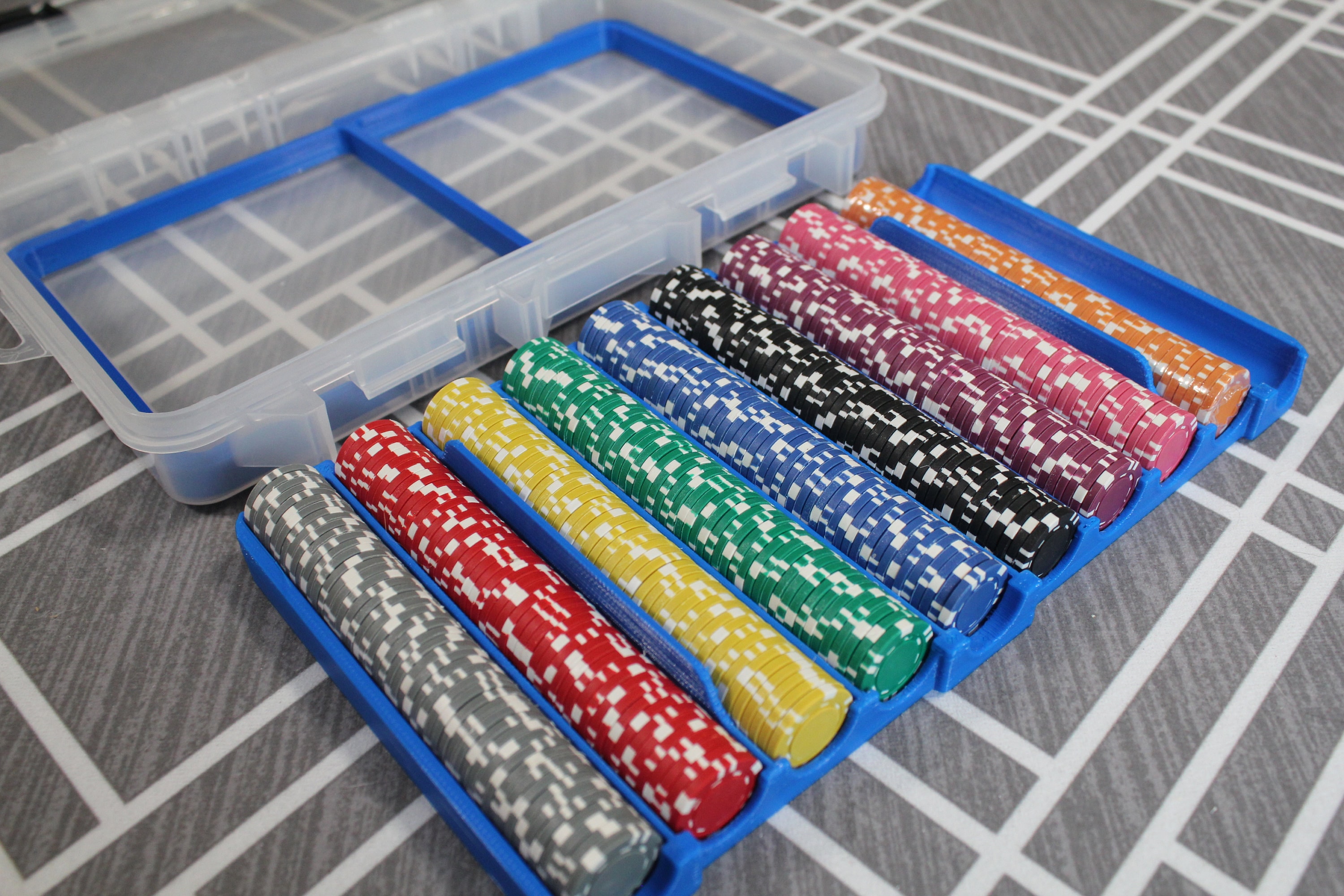 Mini Poker Chip Insert Holds 500 Chips - Etsy