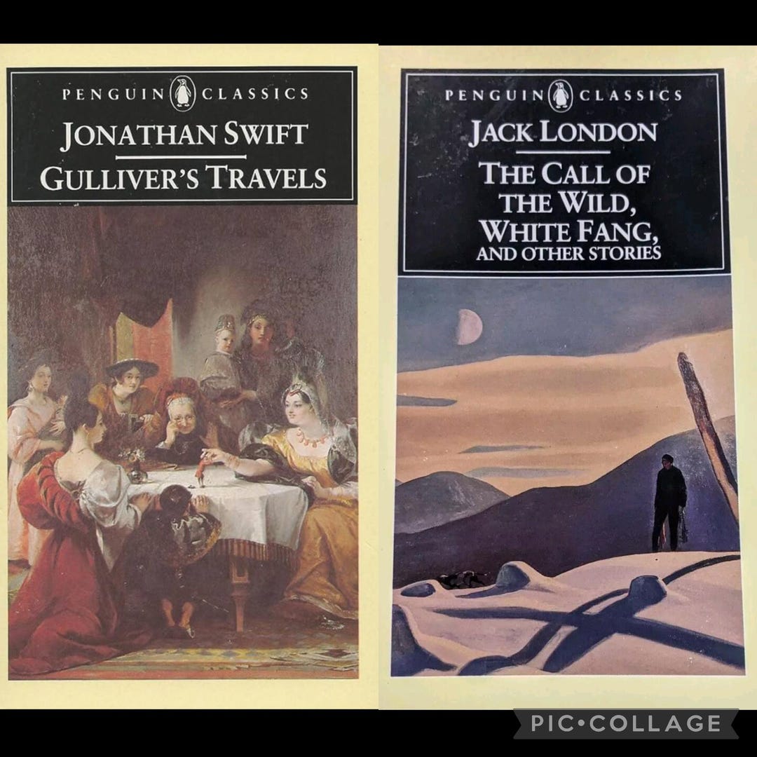 Vintage Gulliver's Travels & Jack London Stories Penguin Classics ...